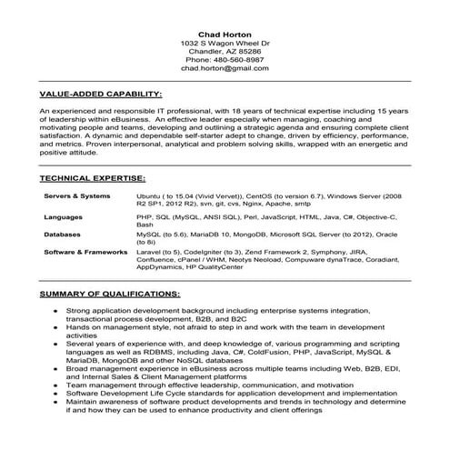 chad_horton_itd_resume | PDF