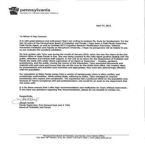 Reference Letter | PDF