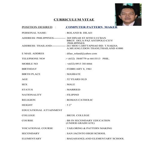 CURRICULUM VITAE-1 | PDF