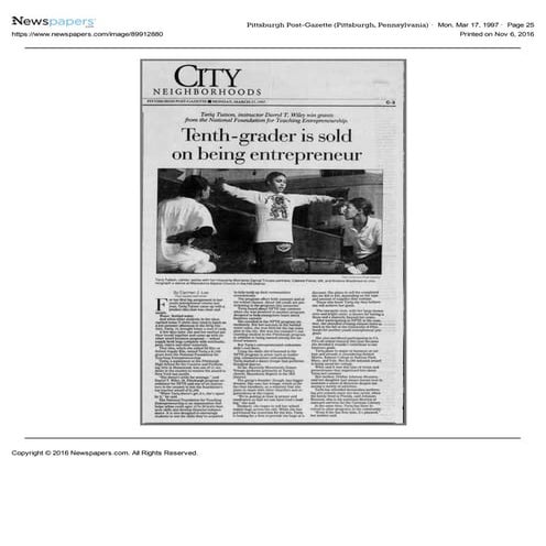 17 Mar 1997, Page 25 - Pittsburgh Post-Gazette at Newspapers | PDF