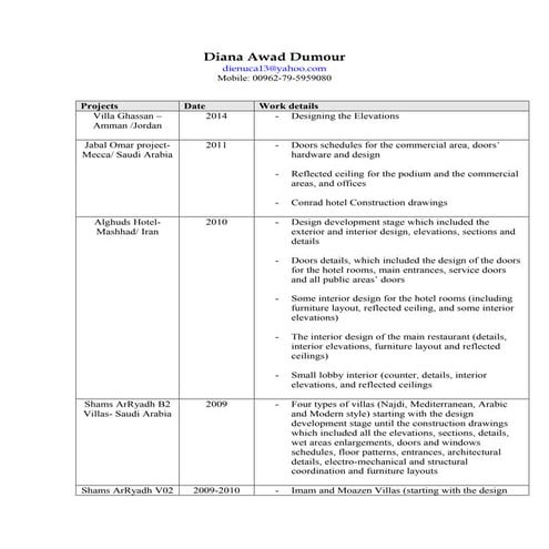 projects-Diana | DOC