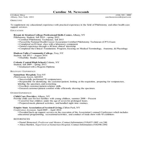 Caroline`s Resume | DOCX