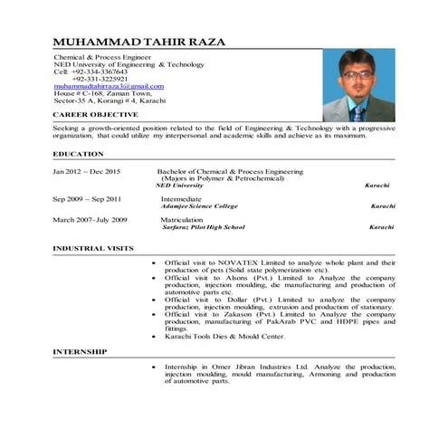Tahir cv | DOCX