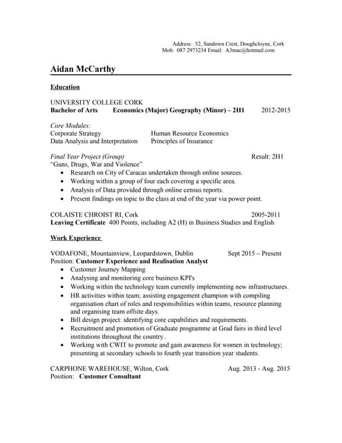 CV Farah Kahin | PDF