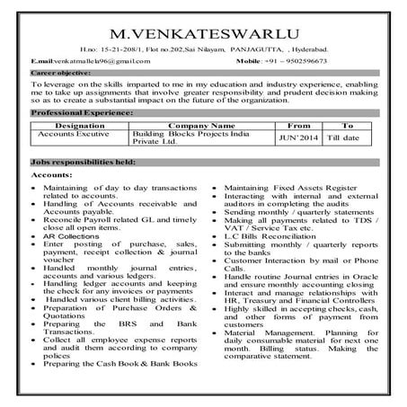 VENKAT RESUME | PDF