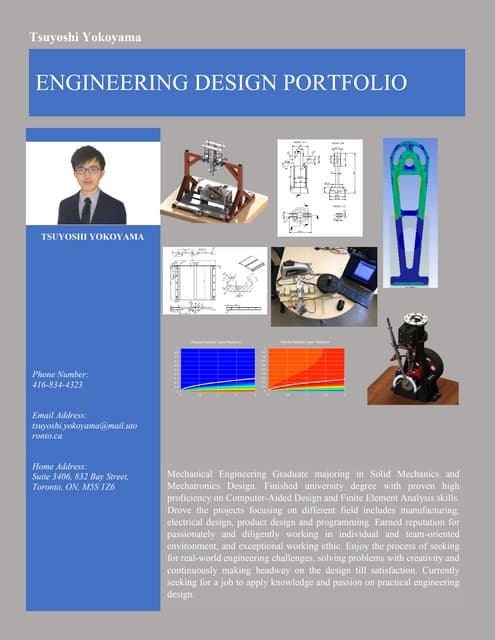 Mechanical Engineering Portfolio - Max Ferguson | PPT