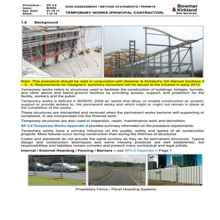 3 5 Temporary Works | PDF | Civil Engineering Industry | Industries