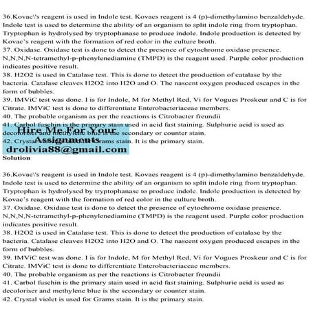 36.Kovacs reagent is used in Indole test. Kovacs reagent is 4 (p)-.pdf