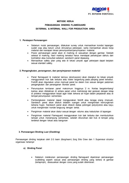 Metode pelaksanaan | DOCX