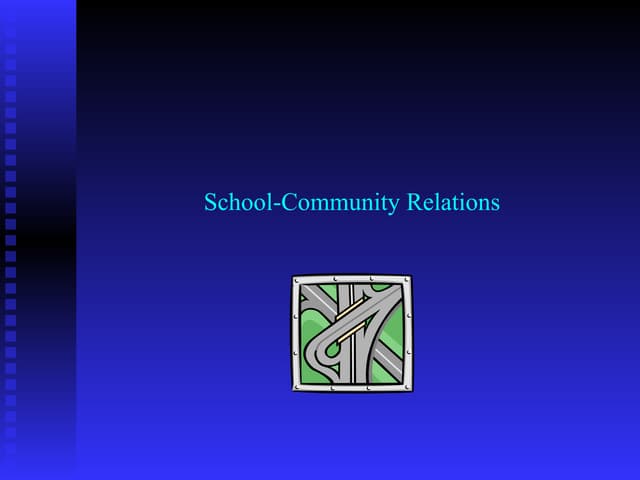 School and Community Relations | PPTX