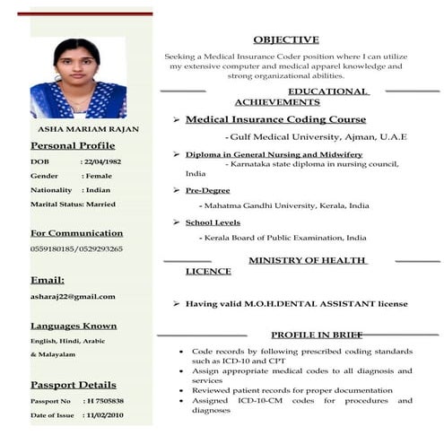 Asha Raj C V -Insurance | DOC