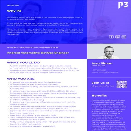 Android Automotive DevOps Engineer Description | PDF