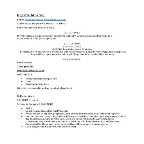 Resume--Kristina Miller | DOCX