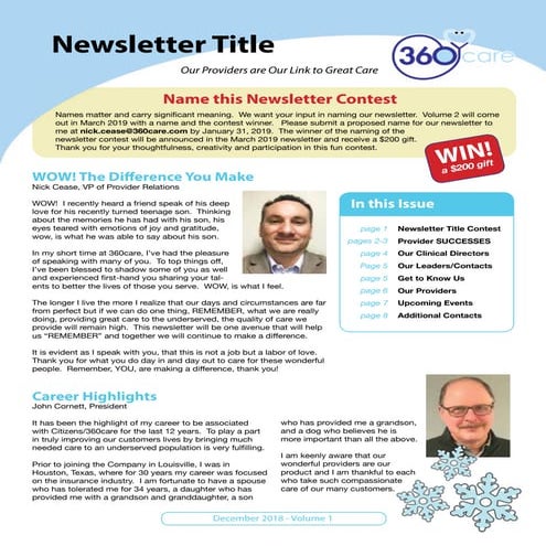 January Newsletter | PDF