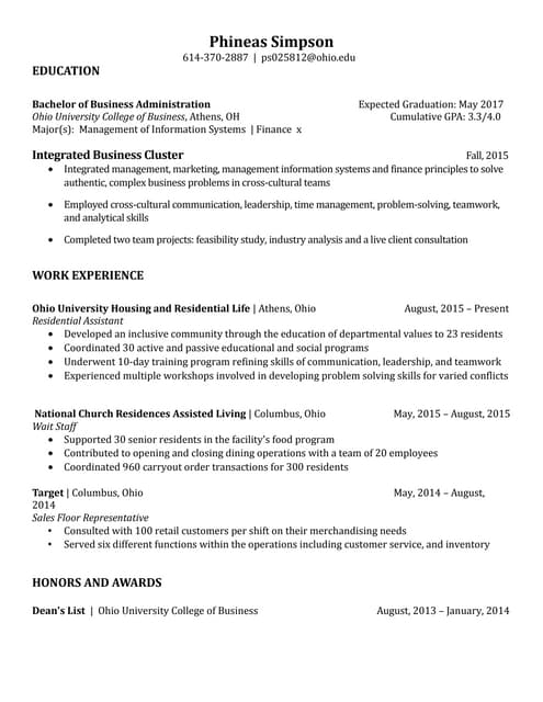 Ryan's Resume | PDF