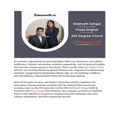 360 Degree Cloud_ Pioneering AI-Driven Salesforce Innovation for ...