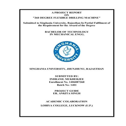 360 degree flexible drilling machine | DOCX