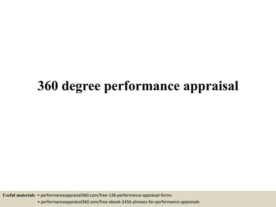 360 - Degrees Performance Evaluation - Najma Kazi | PPT
