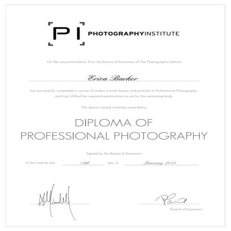 Photography Institute Diploma | PDF