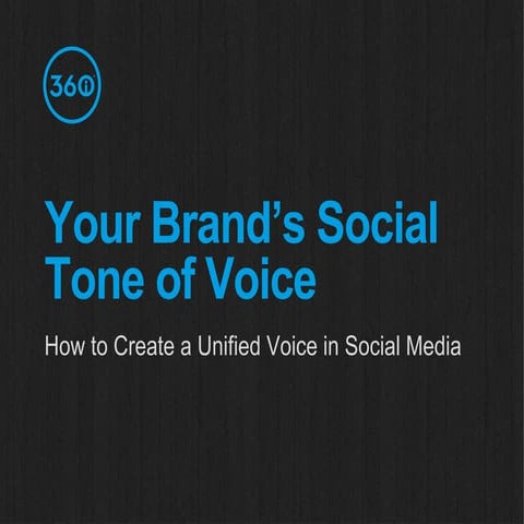 How to Develop Your Brand's Social Tone of Voice | PDF