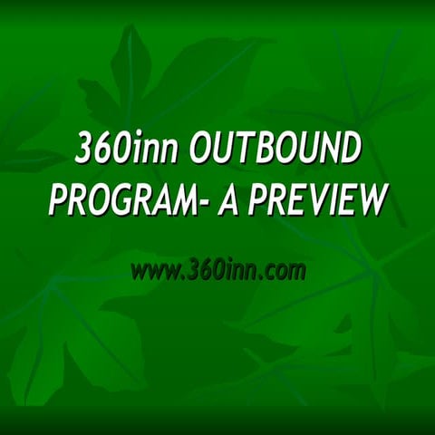 360inn outbound -a_preview | PPT