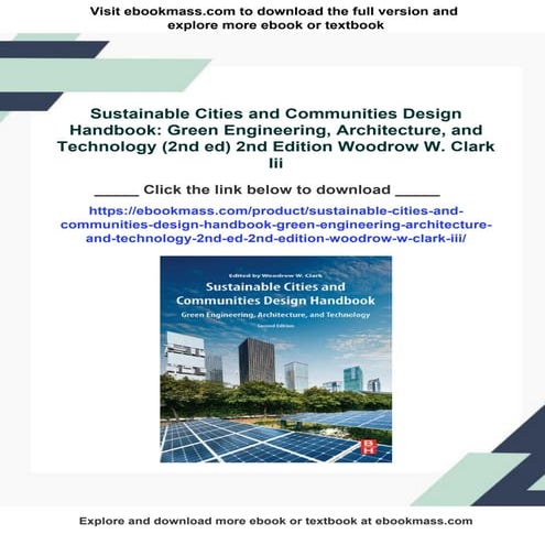 Sustainable Cities and Communities Design Handbook: Green Engineering ...