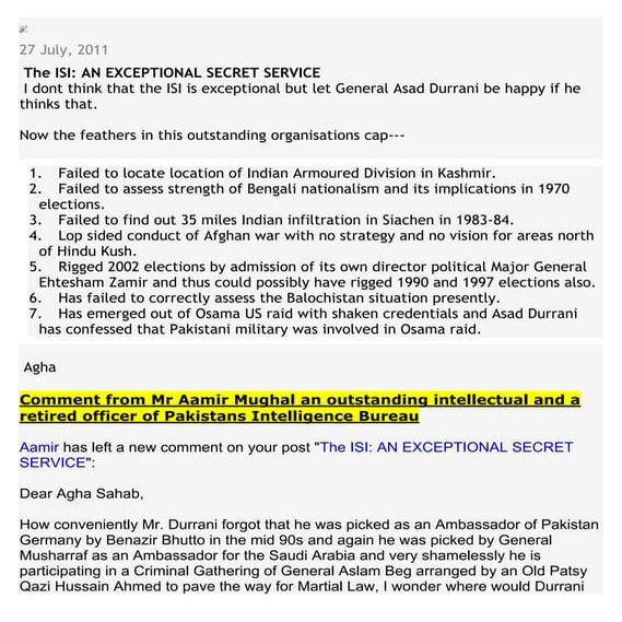 Comments on the View That ISI is an Exceptional Secret Service | PDF ...