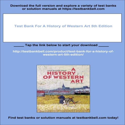Test Bank For A History of Western Art 5th Edition | PDF