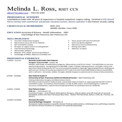 Resume update 2016 | DOC