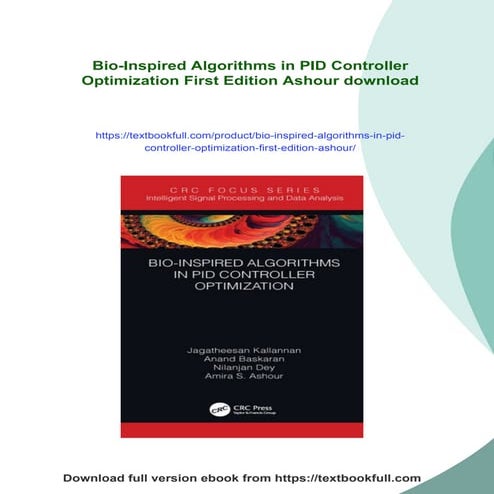 Bio-Inspired Algorithms in PID Controller Optimization First Edition Ashour | PDF