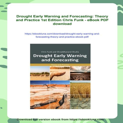 Drought Early Warning and Forecasting: Theory and Practice 1st Edition ...