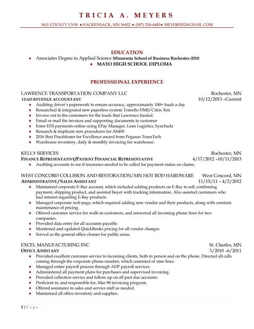 General Motors Resume(2) | PDF
