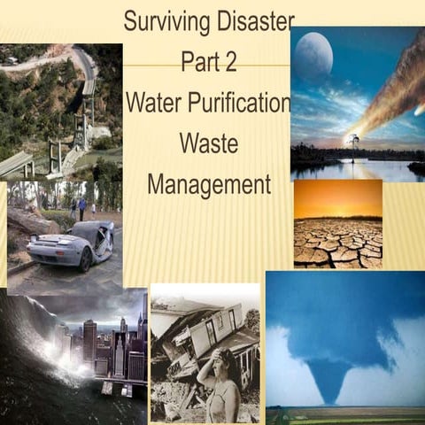 surviving disaster water and waste management | PPT