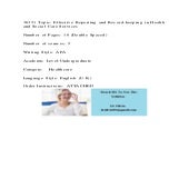 36351 Topic Effective Reporting and Record-keeping in Health and So | DOCX