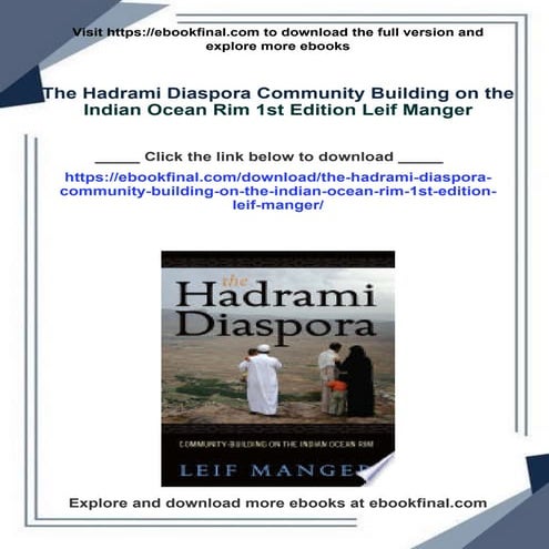 Buy ebook The Hadrami Diaspora Community Building on the Indian Ocean ...