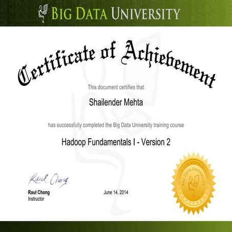 Hadoop Fundamentals | PPT