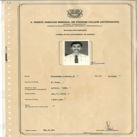 K. Dharma Provissional Certi.... | PDF