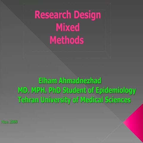 Mixed Method Research | PPT