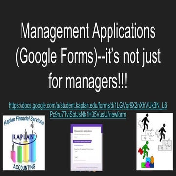 Management Application (Google Forms) Training (1) | PPTX