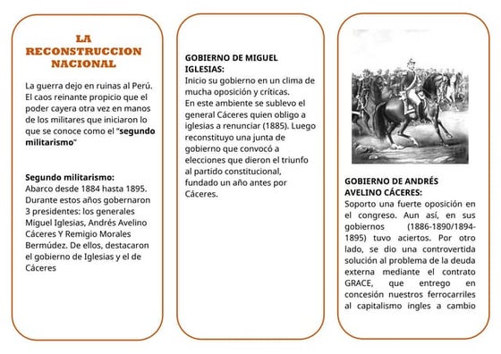 SEGUNDO MILITARISMO Y LA RECONSTRUCCION NACIONAL | PPT