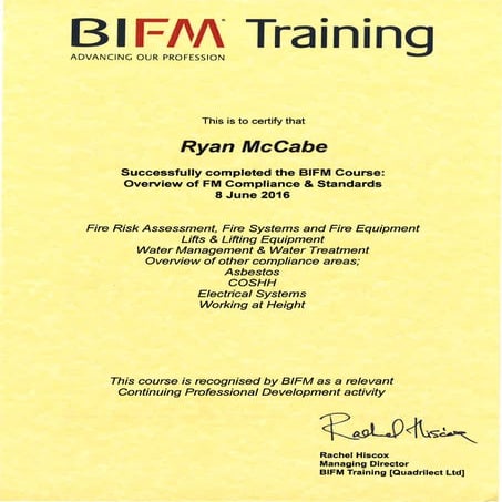 BIFM Training | PDF