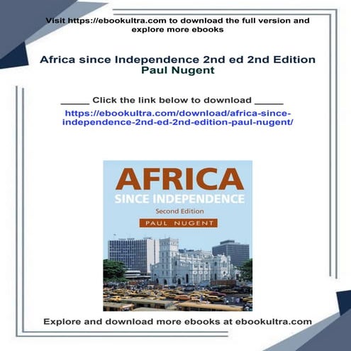 Africa since Independence 2nd ed 2nd Edition Paul Nugent | PDF