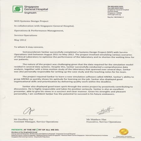 SGH SDP testimonial | PDF