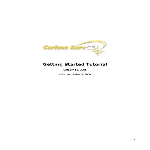 36591202 carlson-surv ce-getting-started-tutorial | PDF