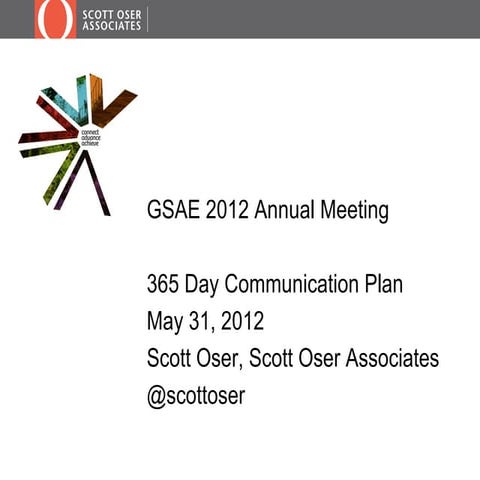 365 day member communication -gsae | PPT