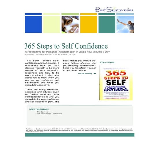 365 steps to self confidence | PDF