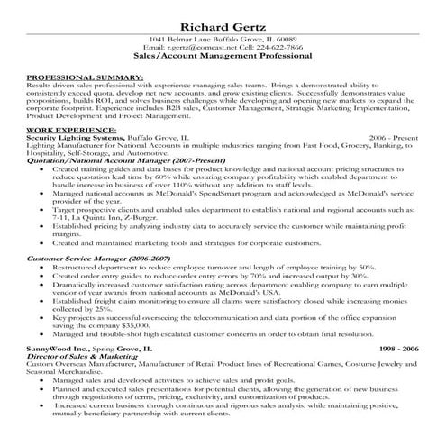 RICHARD GERTZ --- RESUME - | DOC