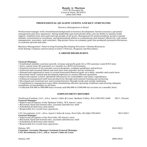 Randy's Resume | PDF