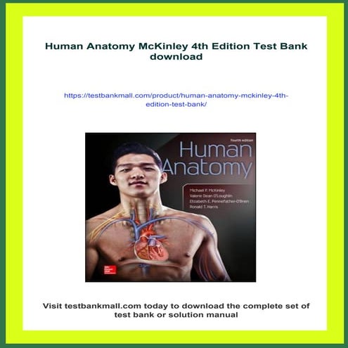Human Anatomy McKinley 4th Edition Test Bank | PDF