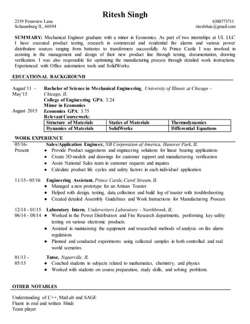 offical resume-franklin gothic | PDF